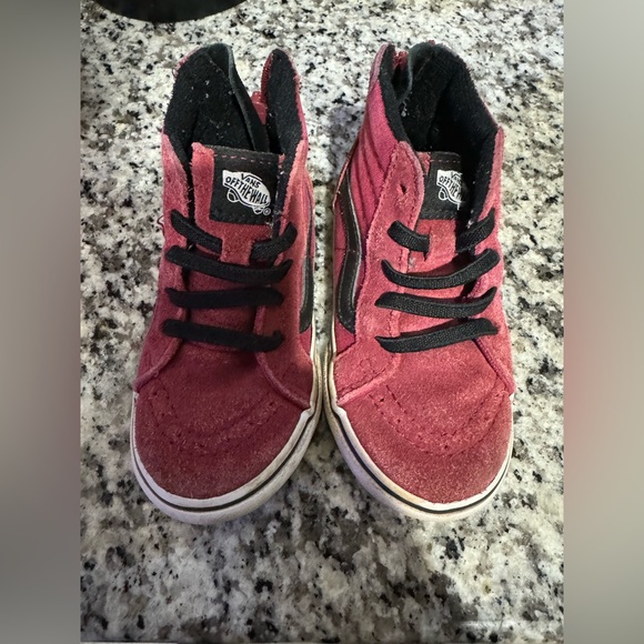Vans | Shoes | Vans Red And Black High Top Sneaker | Poshmark